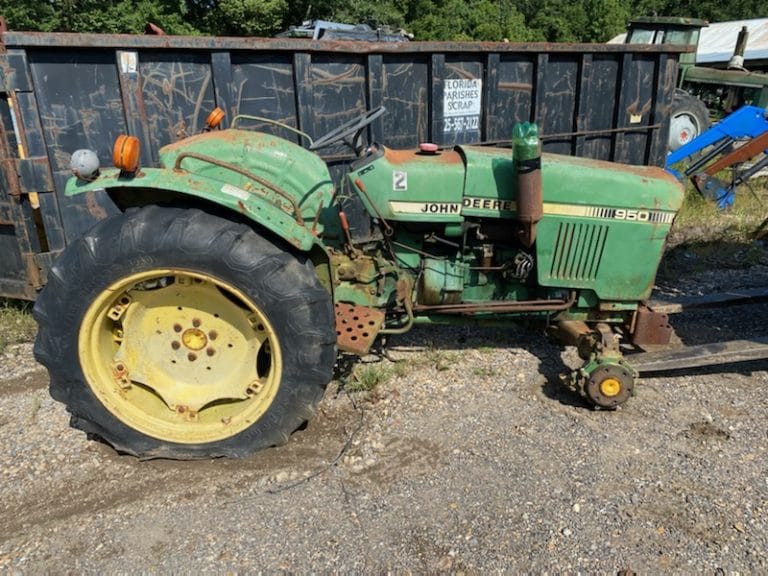 John Deere 950 Compact Utility Tractor in for Parts 4wd - Gulf South ...